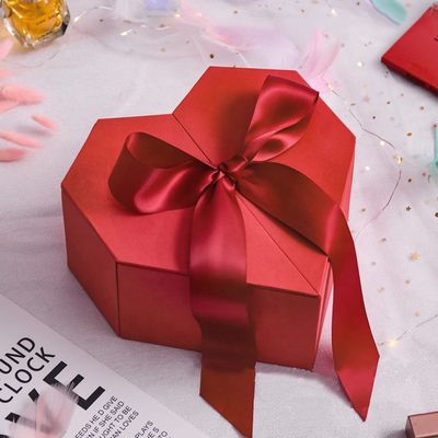 Cardboard Corrugated Gift Box Heart-Shape Packaging Box OEM Design ...